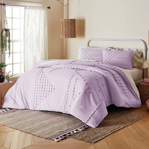 Bedding | Wild Sage Michaela Tufted Triangles 3piece Comforter Set ...